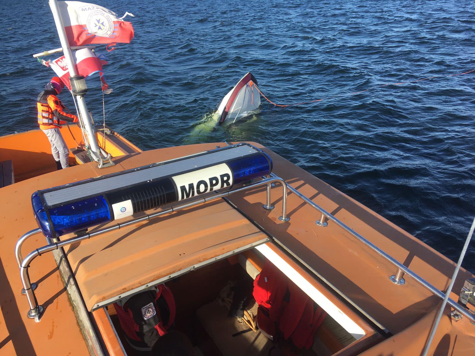 Na Mazurach sporo żeglarzy, MOPR interweniował dwa razy ...